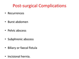 Surgical management of intestinal obstruction Shinjan Patra Medical ...