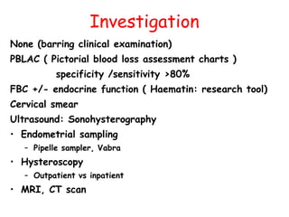 Surgical management of menorrhagia | PDF
