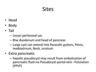 Surgical management of pancreatic pseudocyst..by dr chris alumona | PPTX