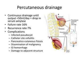 Surgical management of pancreatic pseudocyst..by dr chris alumona | PPTX