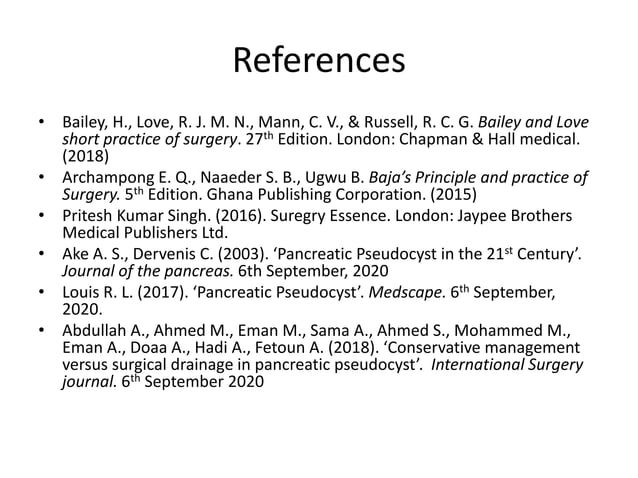 Surgical management of pancreatic pseudocyst..by dr chris alumona ...