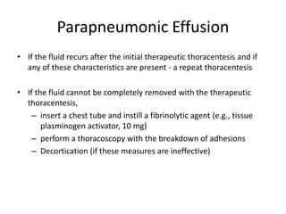 Surgical management of pleural effusion2 | PPTX