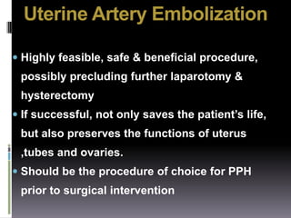Surgical management of pph at tertiary center | PPTX