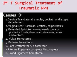 Surgical management of pph at tertiary center | PPTX