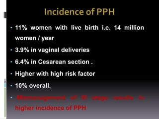 Surgical management of pph at tertiary center | PPTX