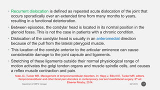 Journal Club on Surgical management of recurrent dislocation of tmj ...