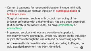 Journal Club on Surgical management of recurrent dislocation of tmj ...