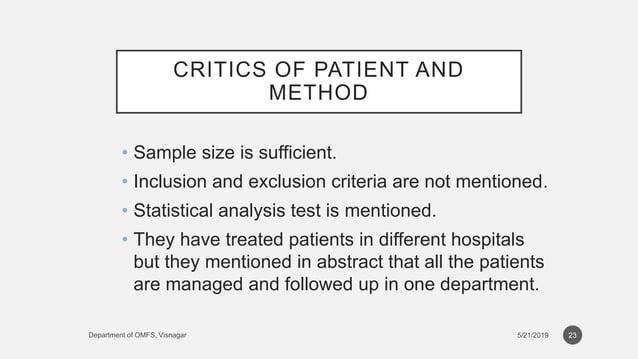 Journal Club on Surgical management of recurrent dislocation of tmj ...