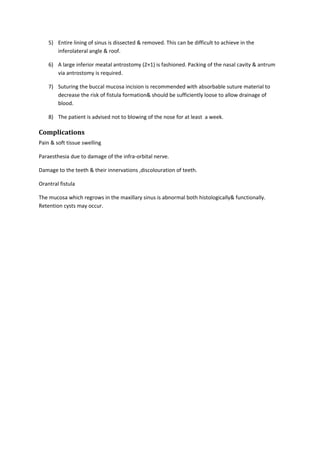 Surgical management of rhinosinusitis | DOC