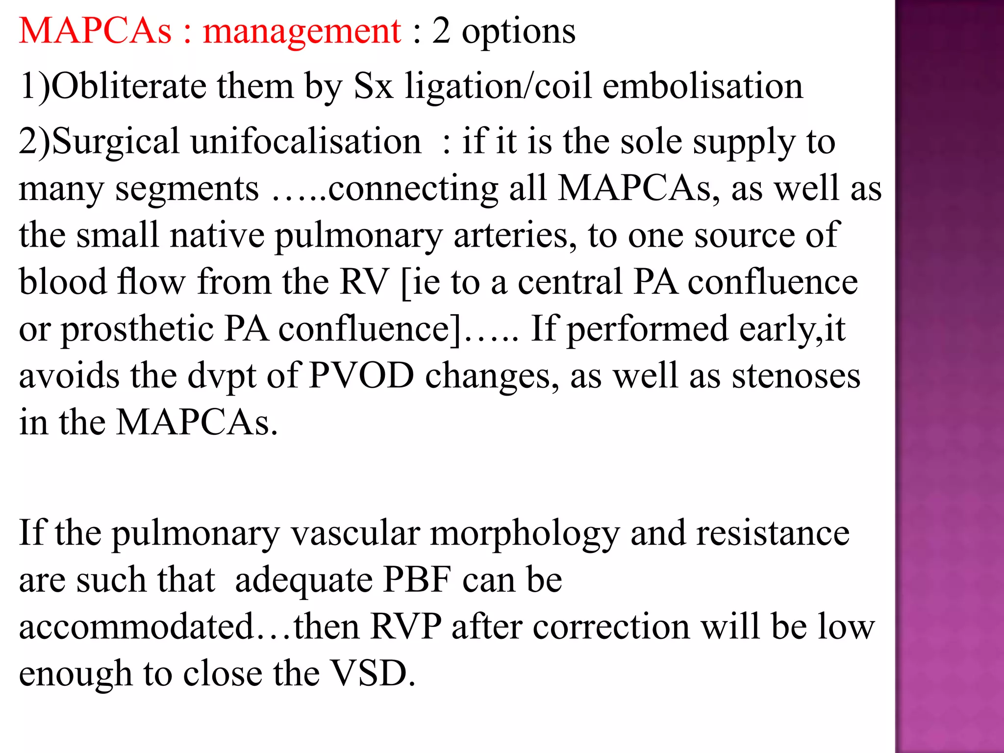 Surgical management of tetralogy of fallot | PPTX