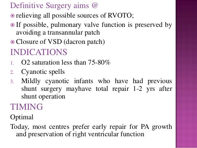 Surgical management of tetralogy of fallot – DR. TRYNAADH