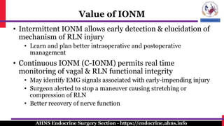 Surgical management of the recurrent laryngeal nerve in thyroidectomy ...
