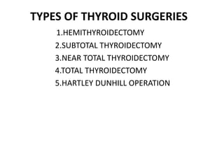 SURGICAL MANAGEMENT OF THYROID SWELLING AND COMPLICATION OF (5).pptx