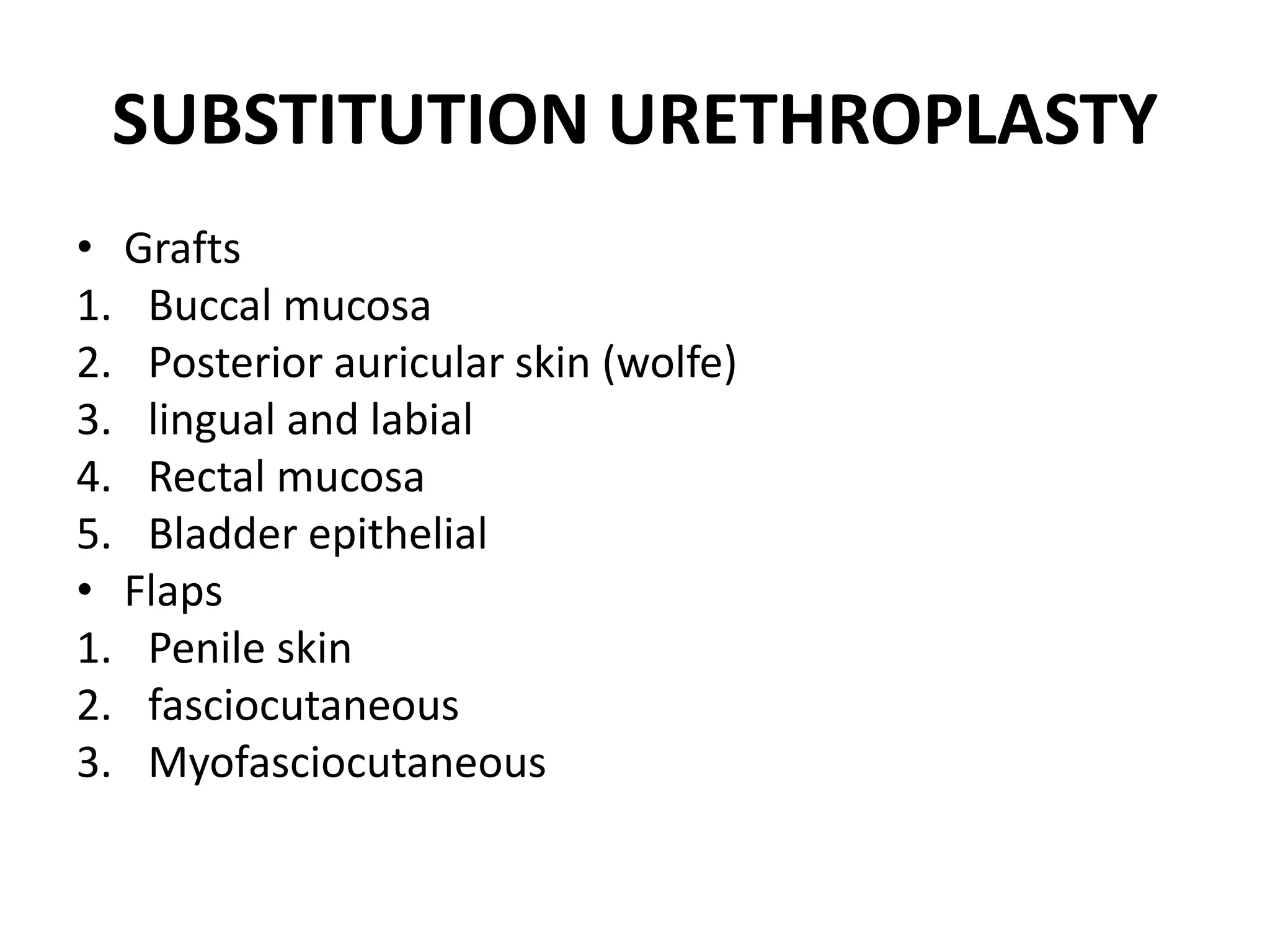 Surgical management of urethral stricture | PPTX