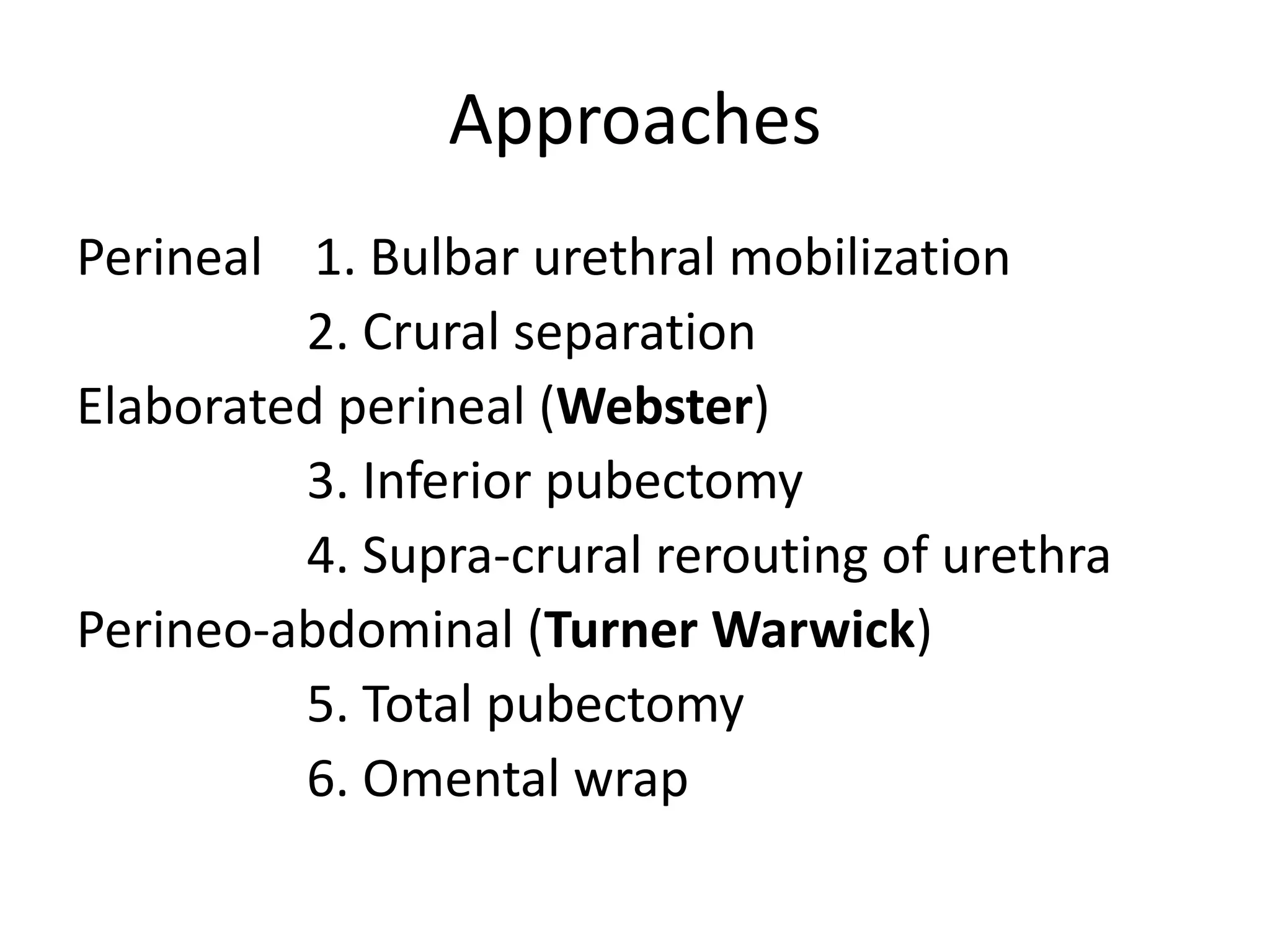 Surgical management of urethral stricture | PPTX