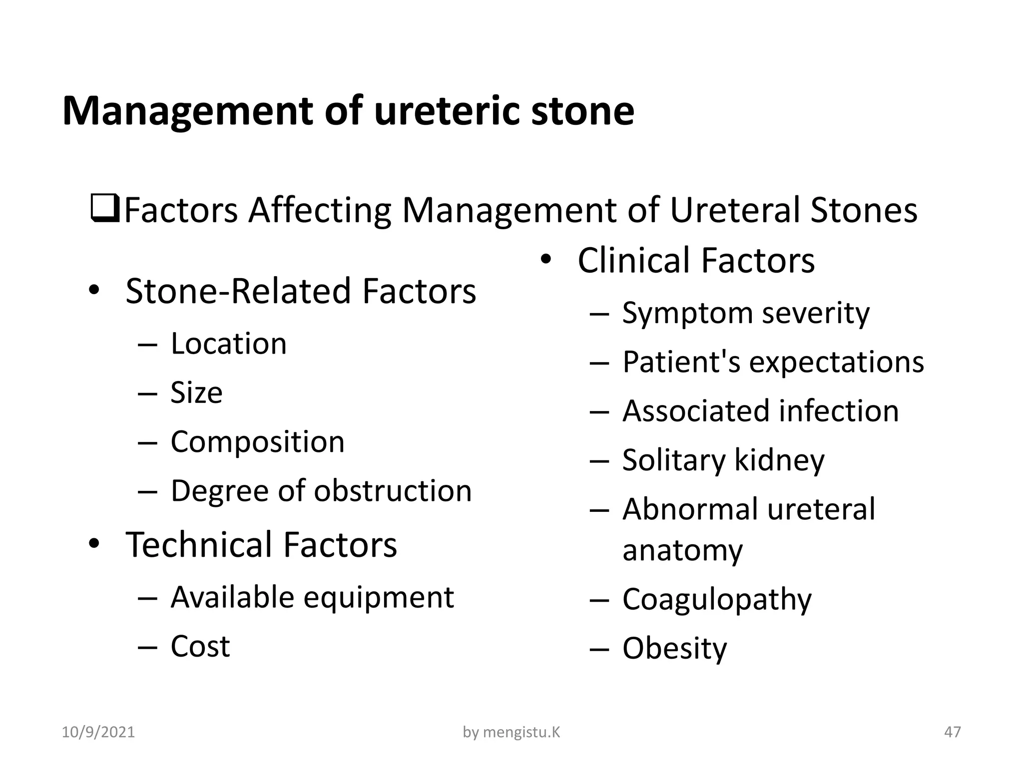 Surgical management of urolithiasis | PPTX
