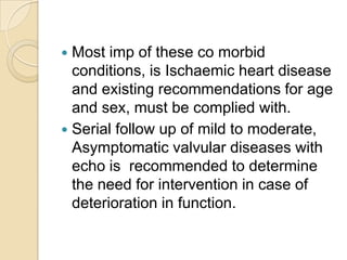 Surgical management of valvular heart disease | PPTX