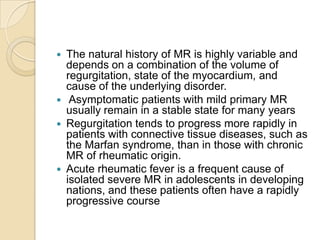 Surgical management of valvular heart disease | PPTX