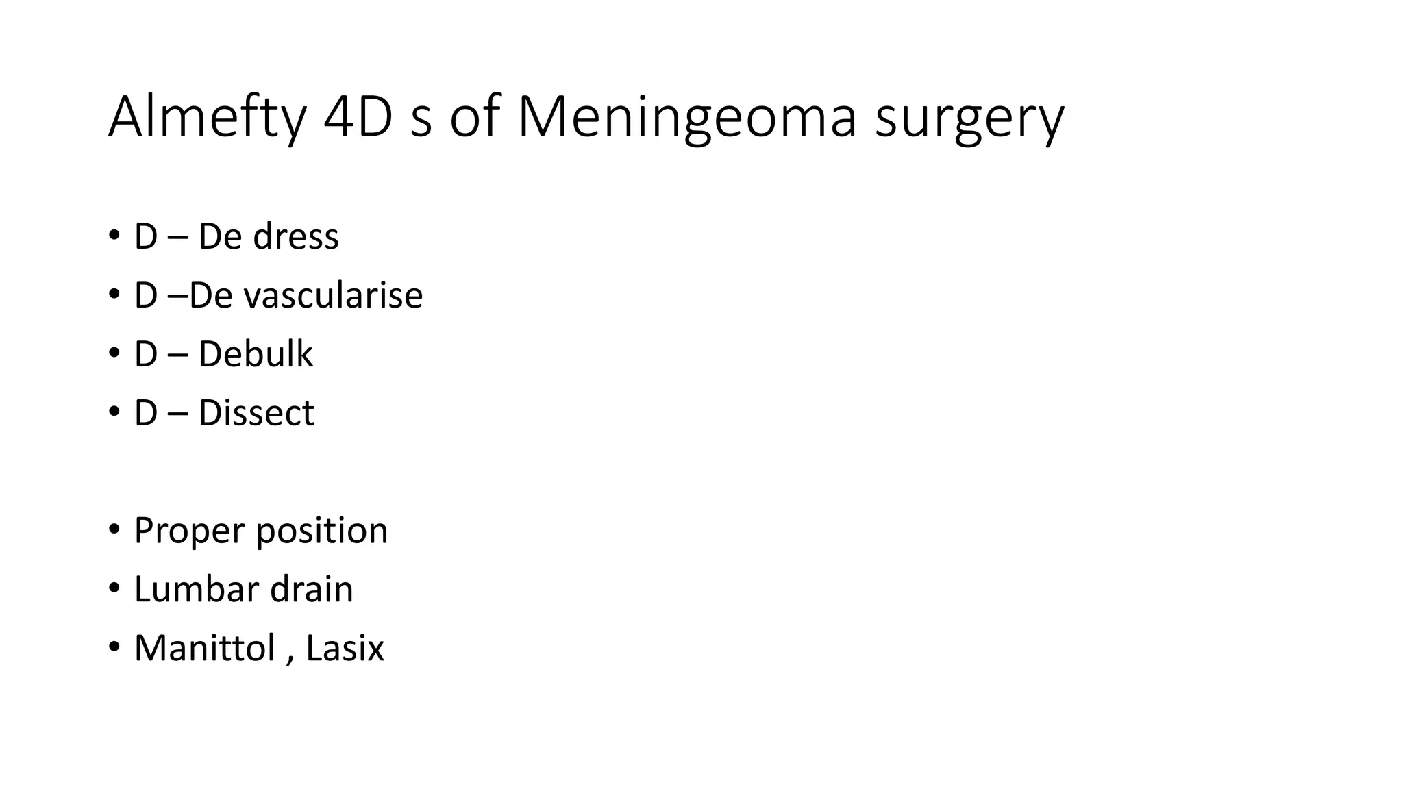 Surgical managment of anterior skull base meningeoma | PPT