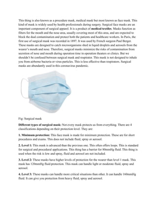 All about Surgical Mask & Its Purpose & Uses.pdf