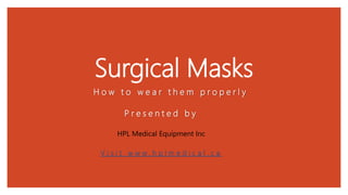 Surgical masks|Different types of surgical masks|How to wear them ...