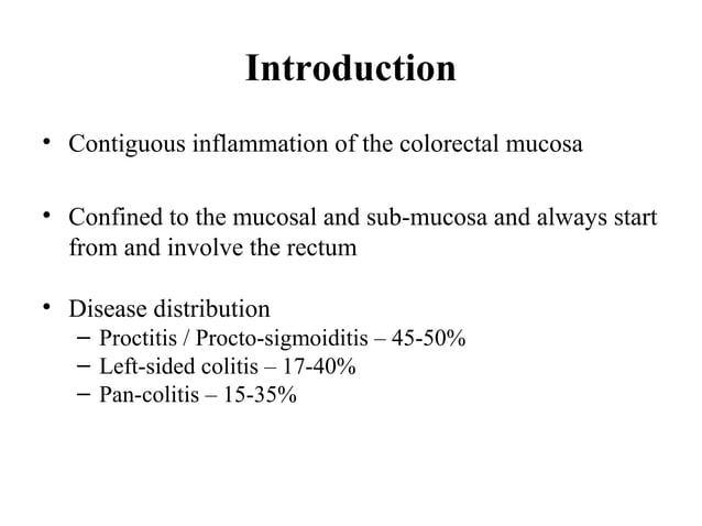 Surgical Management of Ulcerative Colitis | PPT | Digestive Disorders ...