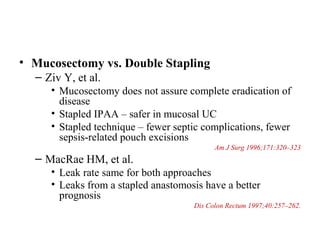 Surgical Management of Ulcerative Colitis | PPT
