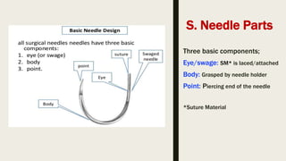 SURGICAL NEEDLES(size,shape, material).pptx