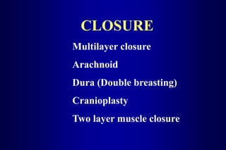 Surgical nuances giant encephalocele | PPTX