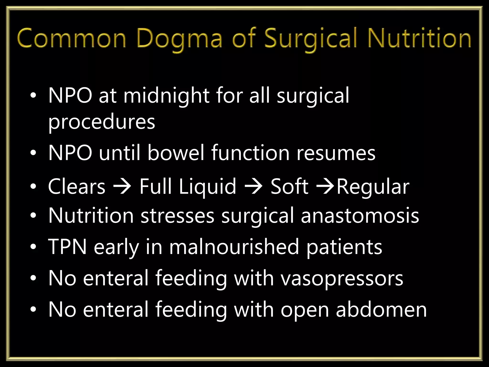 Update on Surgical Nutrition | PPTX