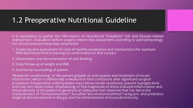 Surgical nutrition before and after surgery | PDF