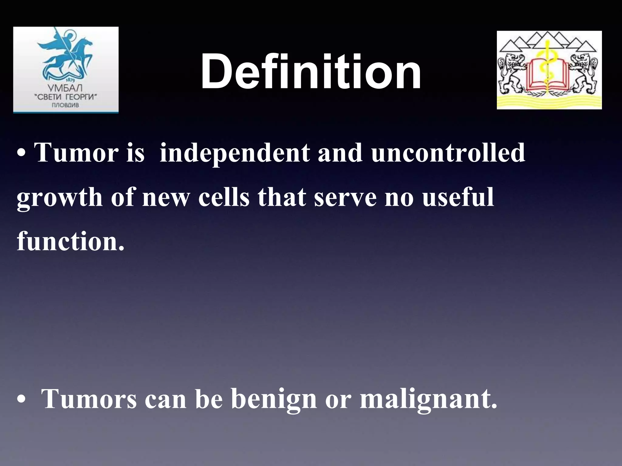 Surgical oncology 1 ( Benign tumors) | PPTX