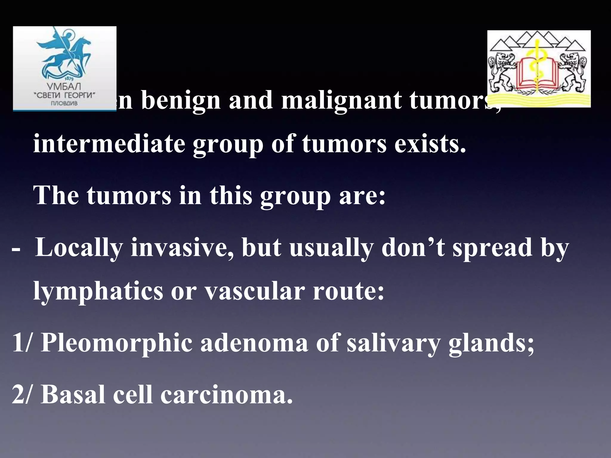 Surgical oncology 1 ( Benign tumors) | PPTX