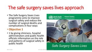 Surgical operation theater standards Dr.T.V.Rao MD | PPTX | Infectious ...