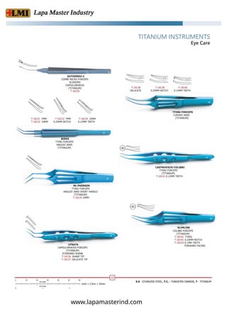 Surgical ophthalmic Eye instruments PDF Catalogue High Quality | PDF