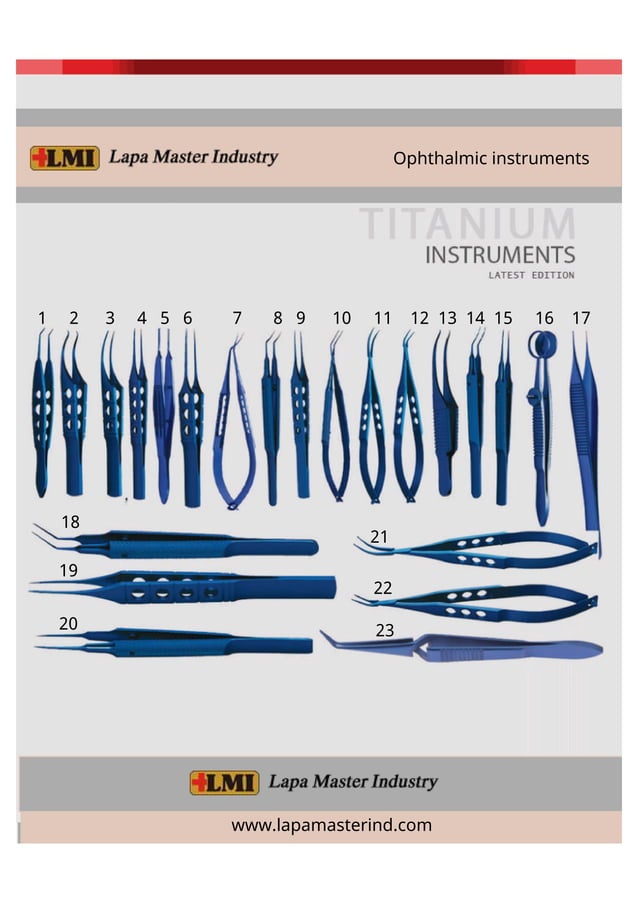 Surgical ophthalmic Eye instruments PDF Catalogue High Quality | PDF