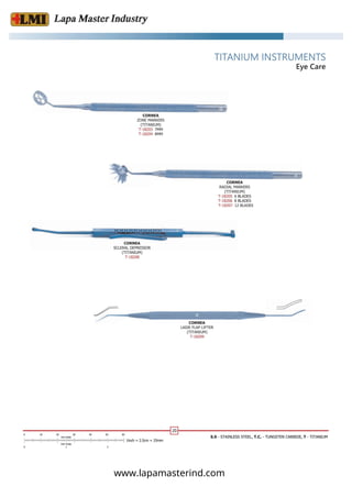 Surgical ophthalmic Eye instruments PDF Catalogue High Quality | PDF