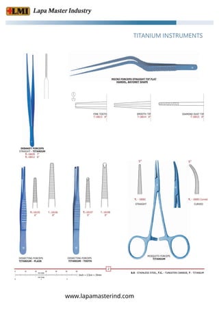 Surgical ophthalmic Eye instruments PDF Catalogue High Quality | PDF