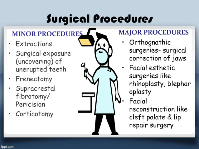 Surgical orthodontics-minor surgical procedures | PPTX