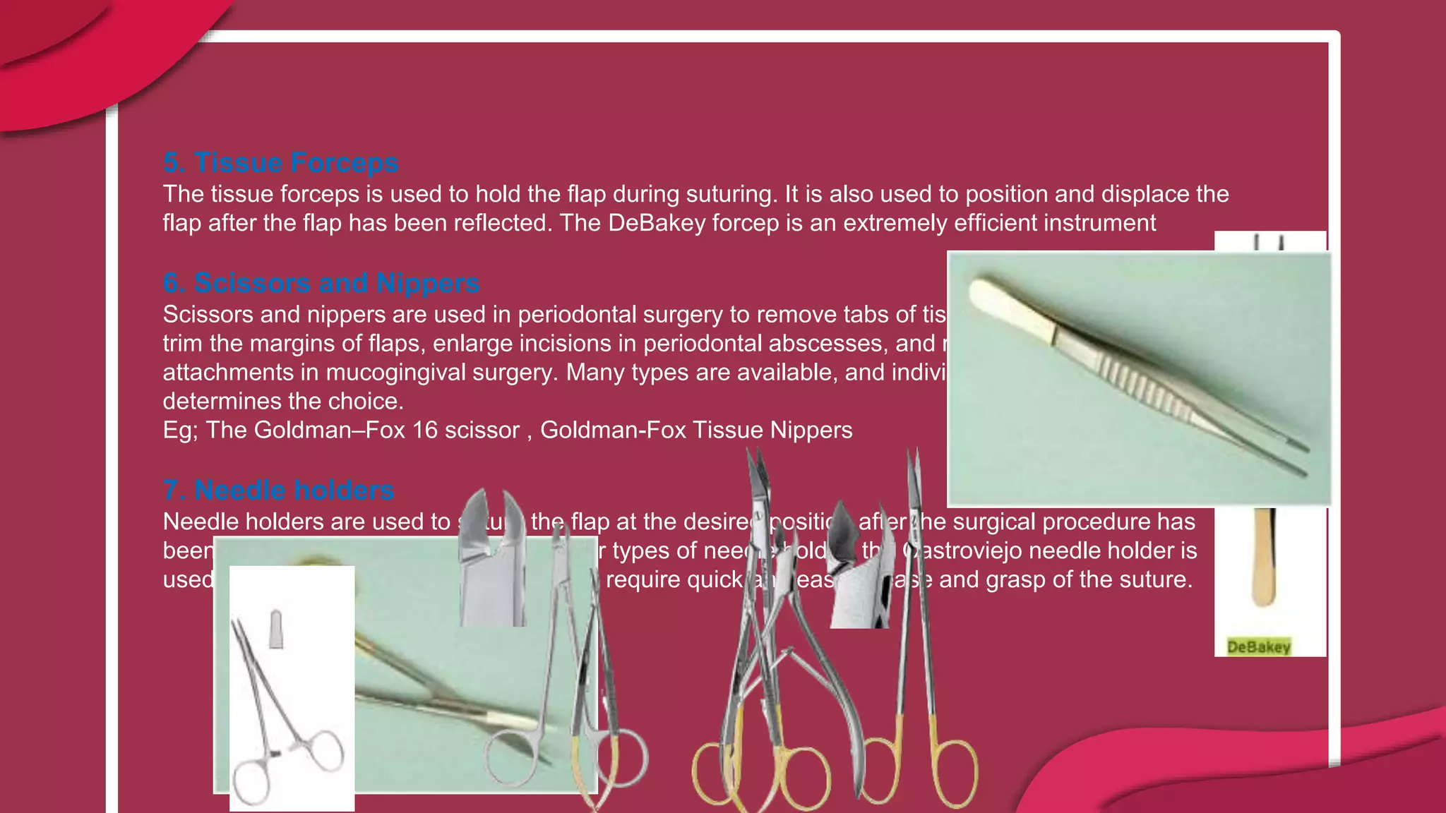 periodontal Surgical instrument and magnification loupes | PPTX