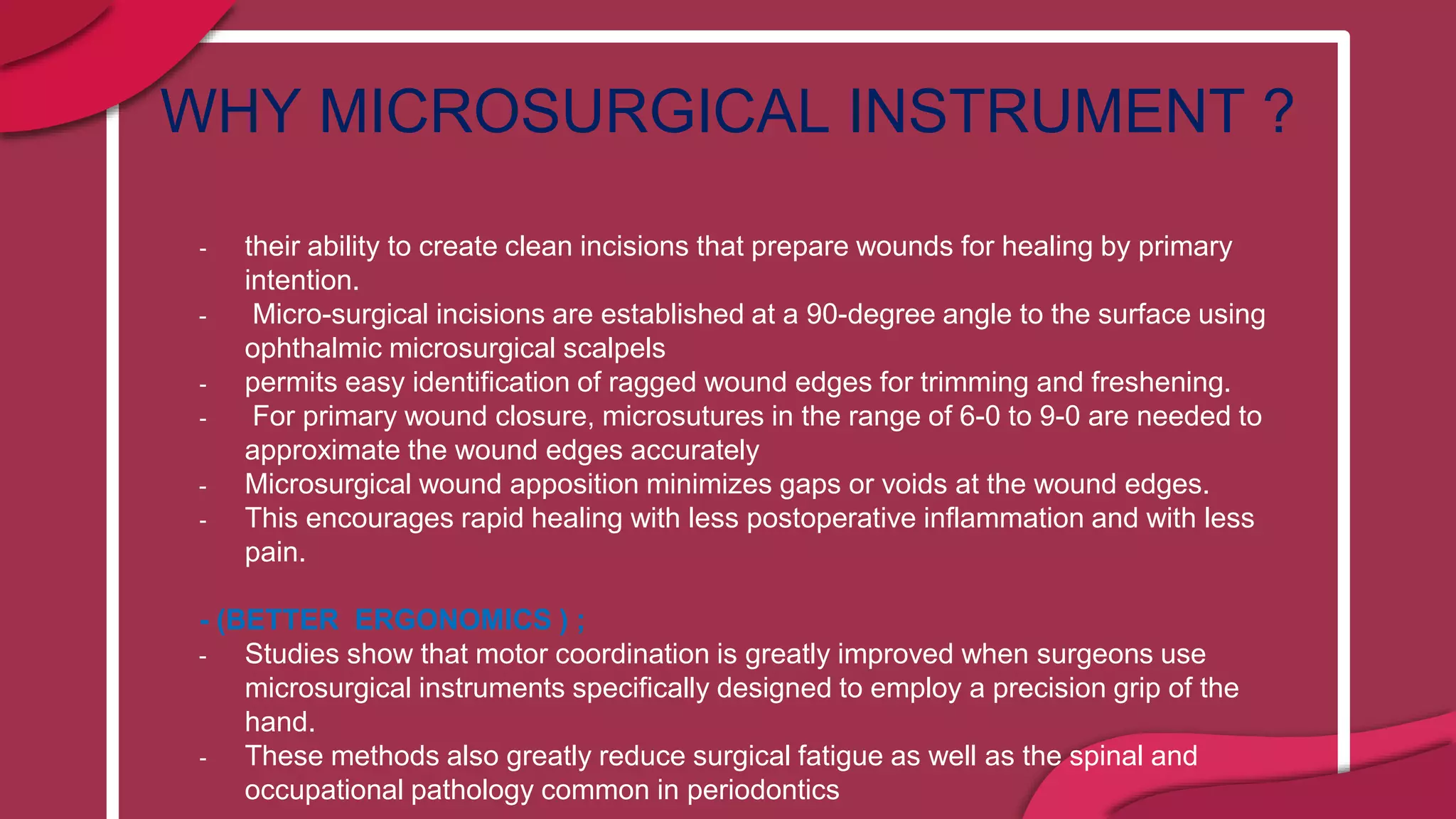 periodontal Surgical instrument and magnification loupes | PPTX