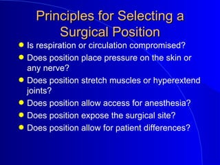 Surgical posotion | PPT