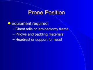 Surgical posotion | PPT