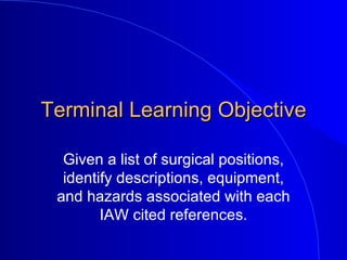 Surgical posotion | PPT