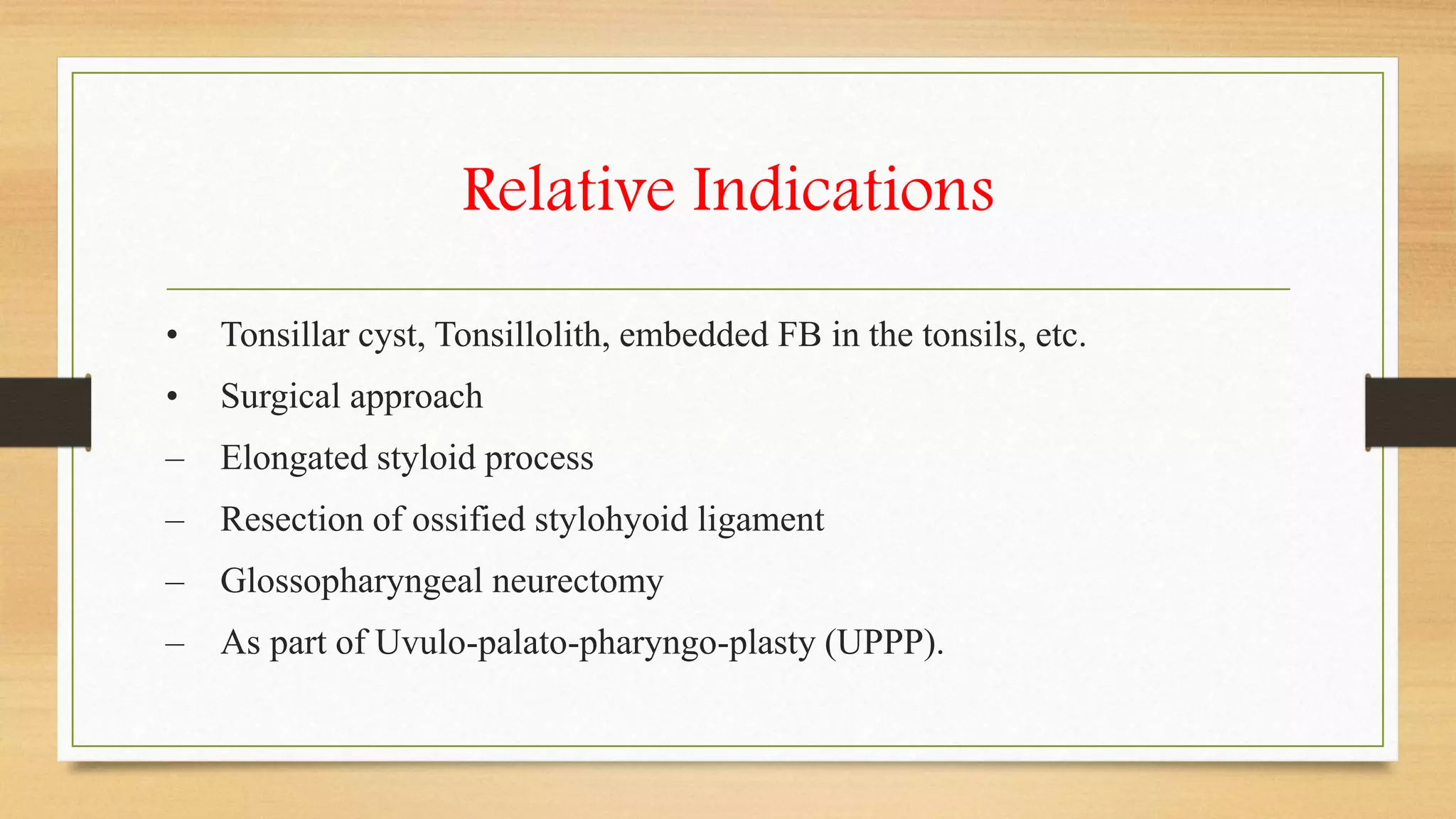 Surgical Procedures of the Pharynx | PPT