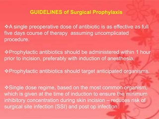 Surgical prophylaxis | PPTX
