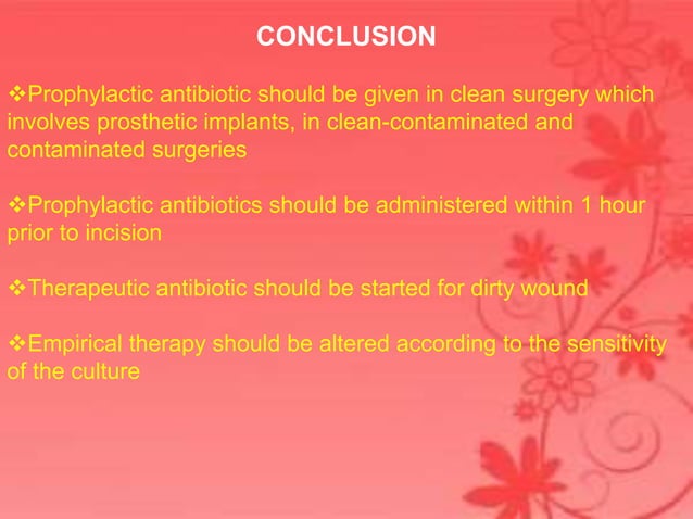 Surgical prophylaxis | PPTX