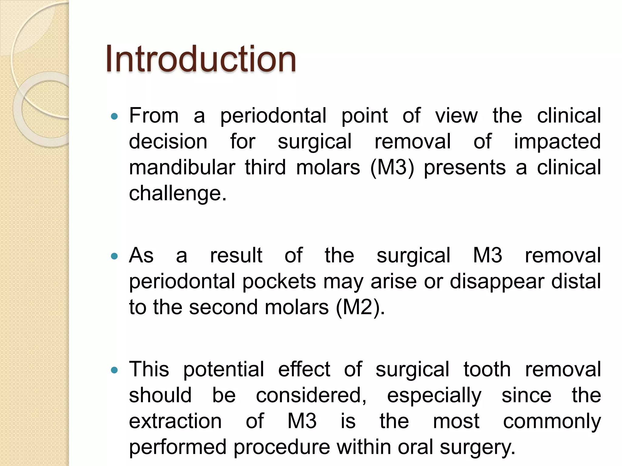 Surgical removal of third molars and periodontal tissues | PPTX