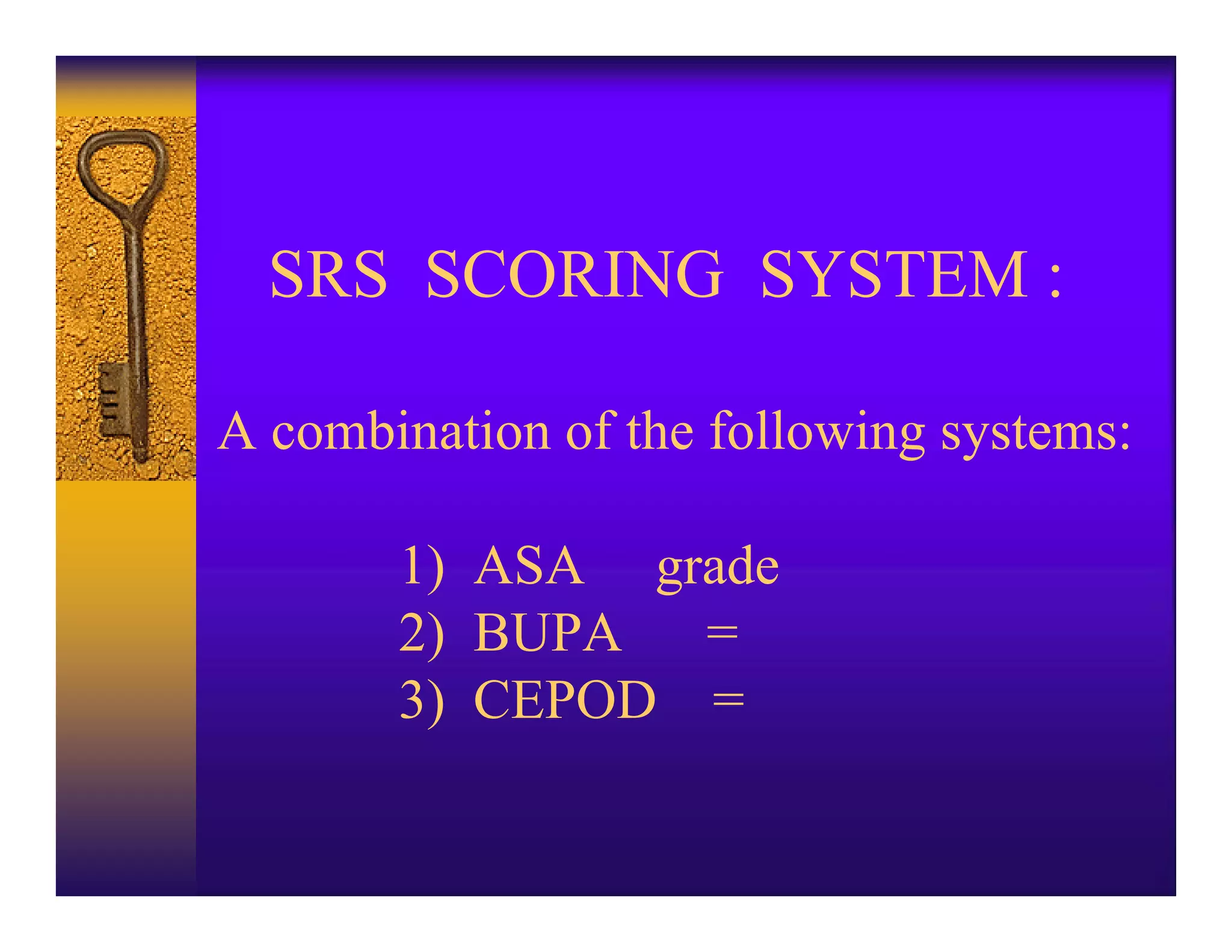 Surgical risk scale --- muhammad saaiq | PPT