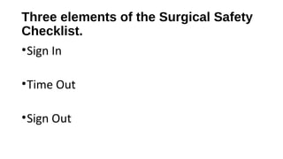 Surgical safety checklist | PPT